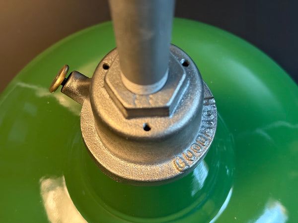 1940 14” Goodrich Porcelain Enamel Barn Industrial Light Fixture ...