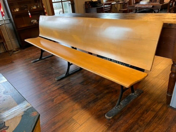Cast Iron Oberlin College Student 8'L Folding Bench 7220508819517 - Old ...