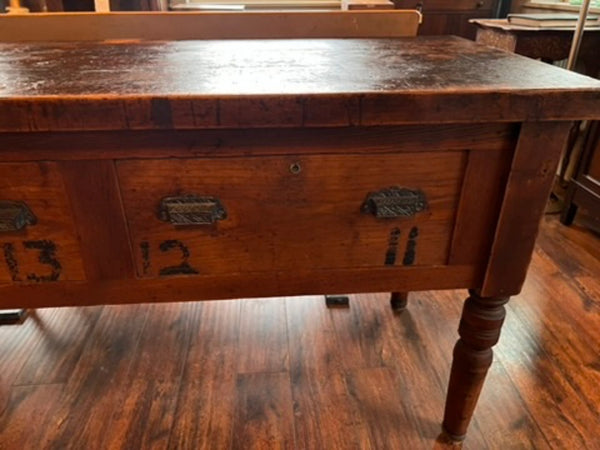 Antique Maple Workbench Table 9' 7220501807165 - Old School Warehouse