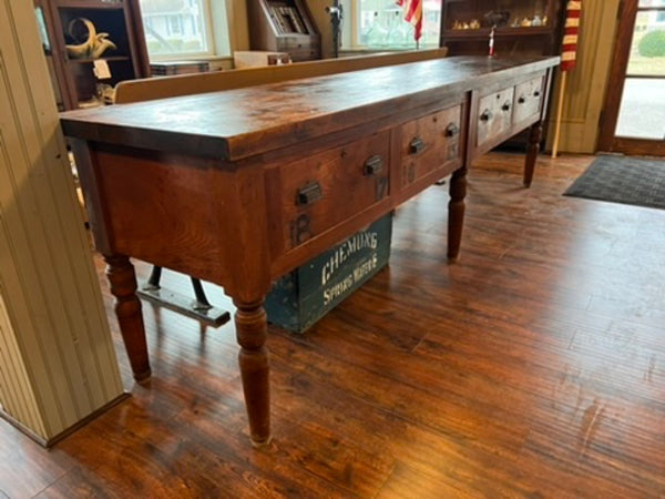 Antique Maple Workbench Table 9' 7220501807165 - Old School Warehouse