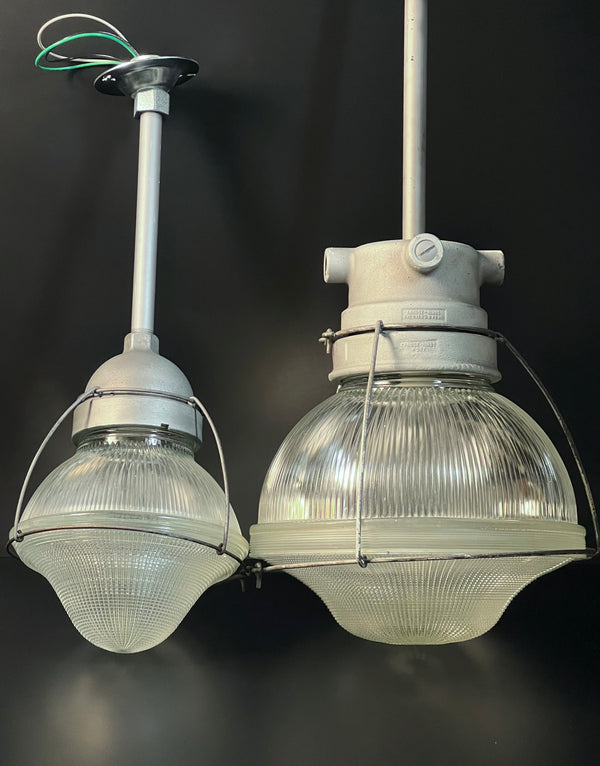 1940's Holophane / Crouse Hinds Acorn Pendant Light Fixture qty avail ...