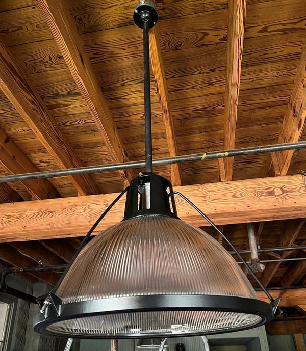 Holophane Light Fixture~ Industrial Glass Large 18" Diameter - Old ...