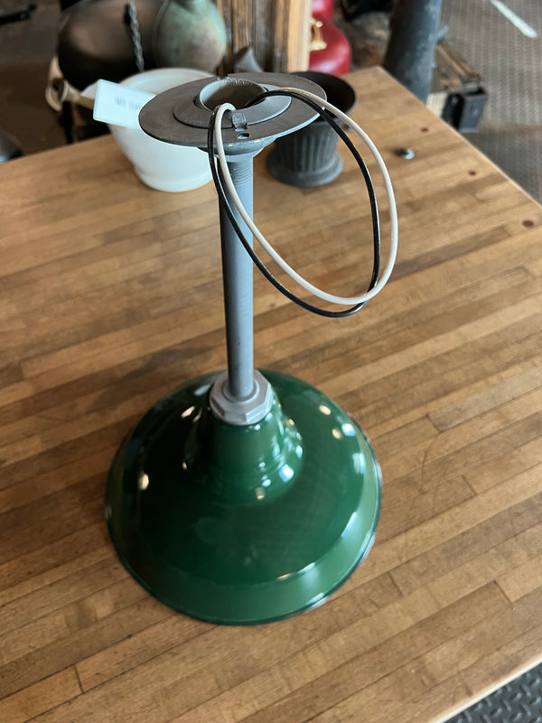 1940 12" Benjamin Porcelain Enamel Barn Industrial Light Fixture ...