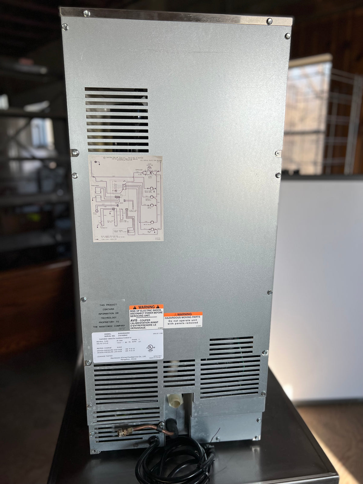Manitowoc Ice SMS050A002 undercounter ice machine - Old School Warehouse