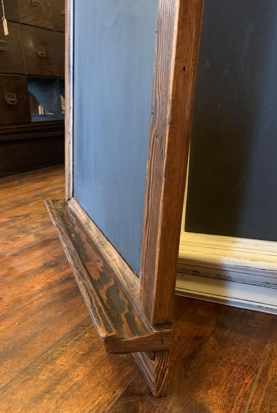Antique Salvaged Black Slate School Chalkboard at Old School Warehouse
