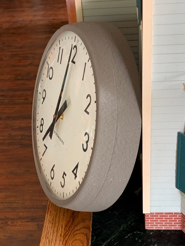 15" 1950 Stromberg Clock Wall/Ceiling/Floor School - Old School Warehouse